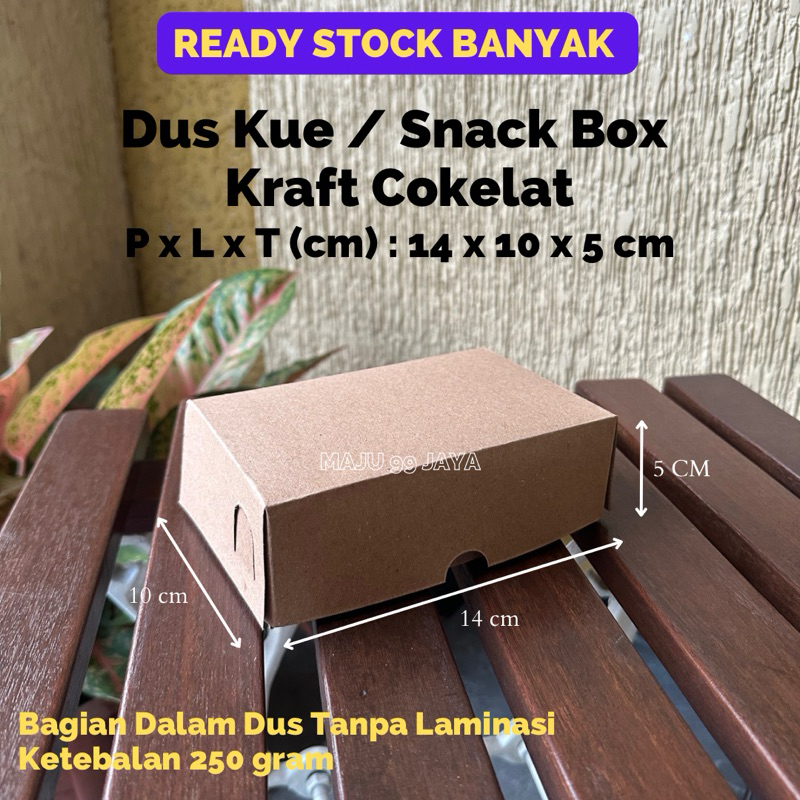 Jual Dus Kue / Kotak Makan R3K Tutup Penuh 14 cm x 10cm x 5cm Kraft ...