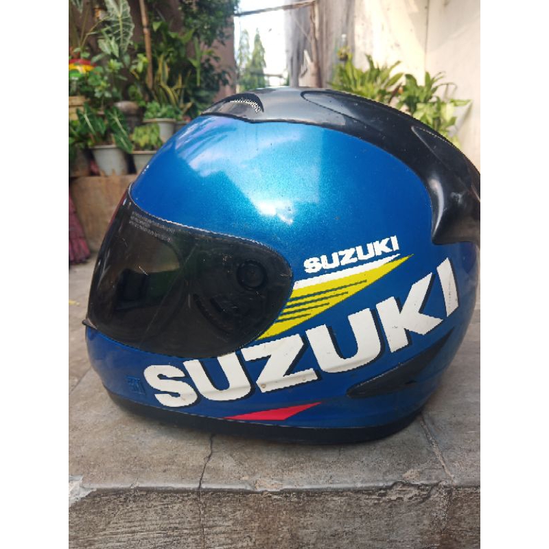 Jual Helm Full Face Suzuki Vintage | Shopee Indonesia