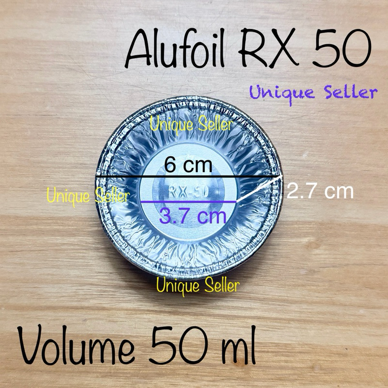 Jual Aluminium Foil Cup RX 50 Bestfresh / Aluminium Foil Alufoil Tray ...