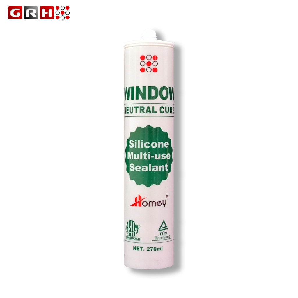 Jual Lem Sealant Kaca/Silicone Sealant GRH Window Netral Tube 270ml ...