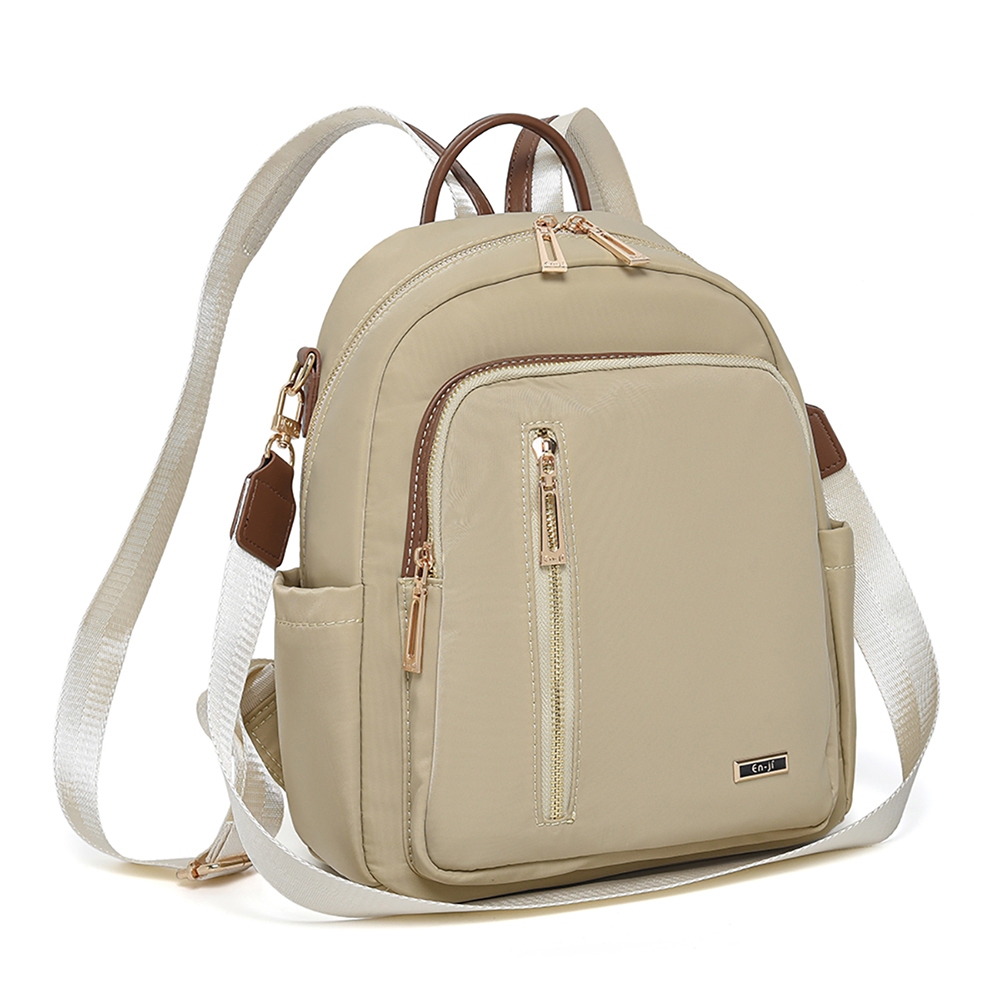 Jual En-ji Remi Backpack - Cream | Shopee Indonesia