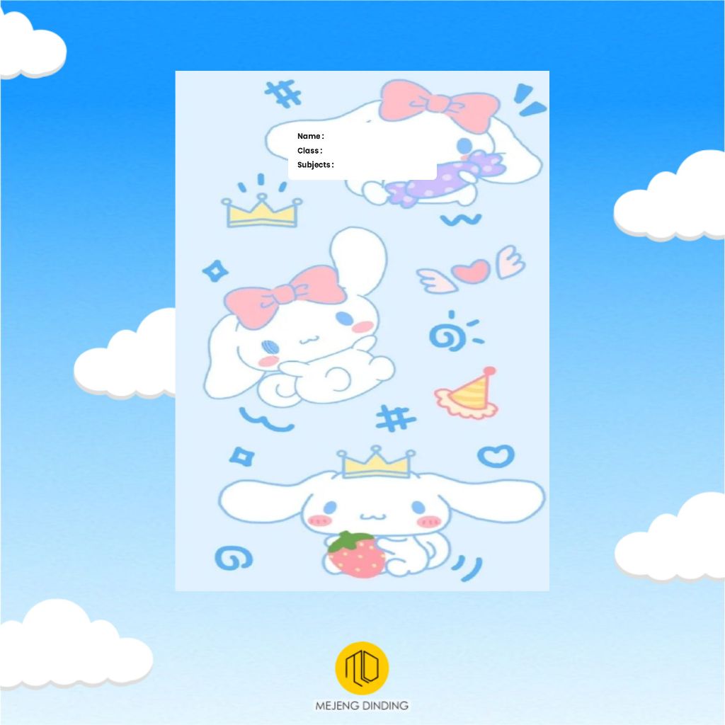 Jual ( ISI 10 LEMBAR ) SAMPUL BUKU FANCY MOTIF CINNAMON ROLL CINAMON ...