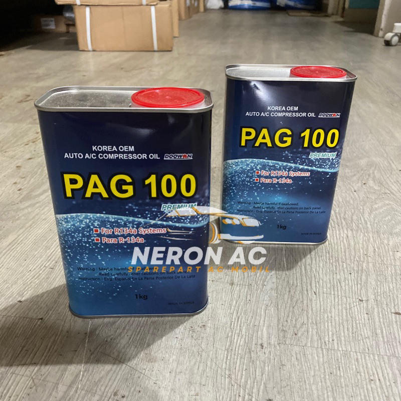 Jual OLI KOMPRESOR PAG 100 R134a OLI COMPRESOR PAG100 1 LITER DOWOON | Shopee Indonesia