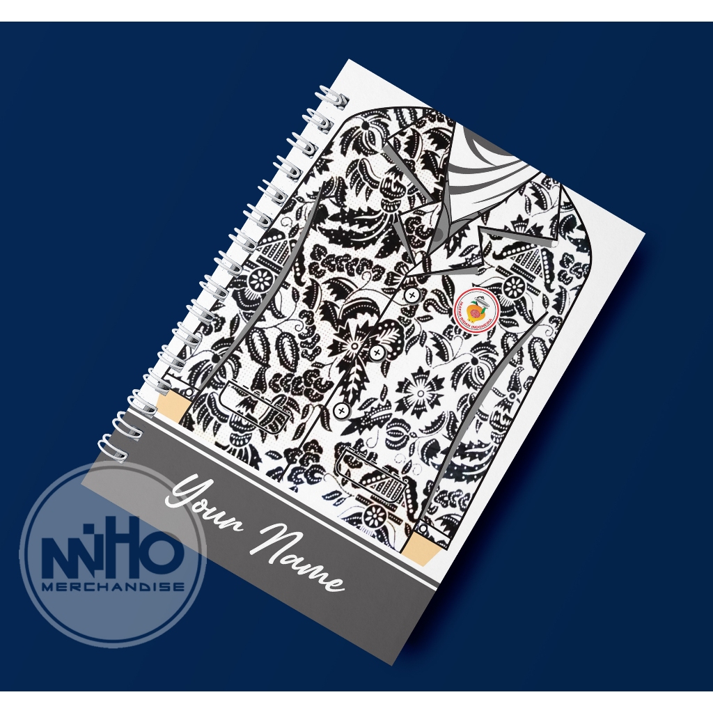 Jual Notebook Custom IBI BIDAN BATIK / Kertas HVS / Hardcover / 60 ...