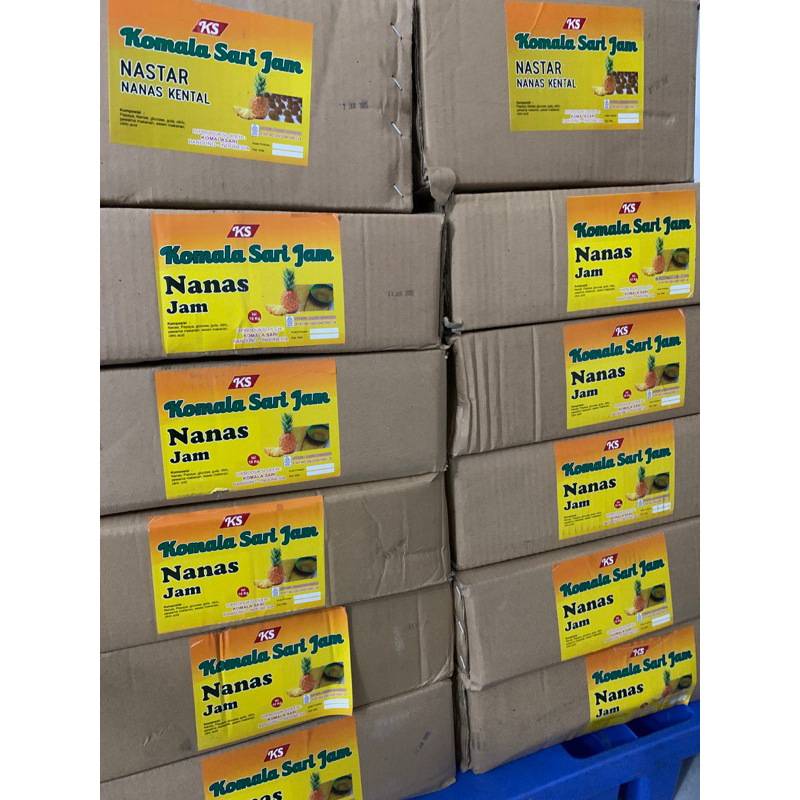 Jual Selai Nanas Serat Isian Roti Komala Sari 10 KG (1 Dus) | Shopee ...