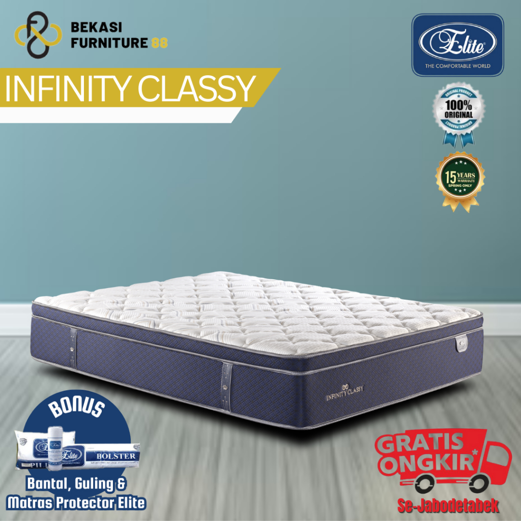 Jual Mattress Only (hanya kasur) Elite Springbed Infinity Classy New ...