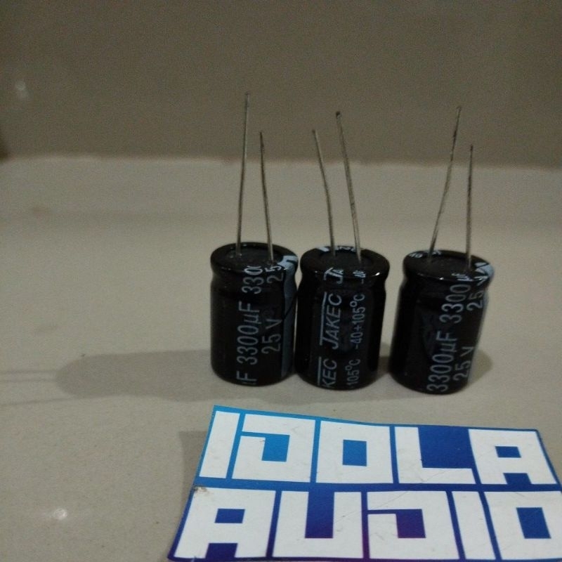 Jual RAYDEN/JAKEC Elco 3300 uF / 25 Volt | Kapasitor Elko 3.300uF / 25V ...