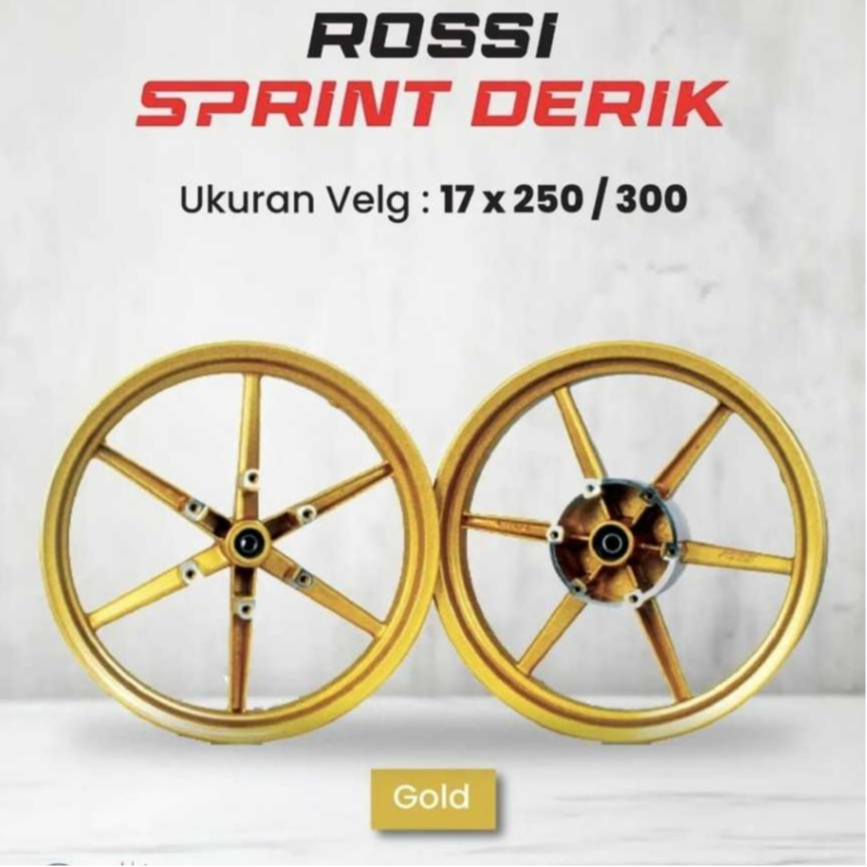 Jual Velg Rossi Palang 6 Lurus Derik Ninja RR Gold | Shopee Indonesia