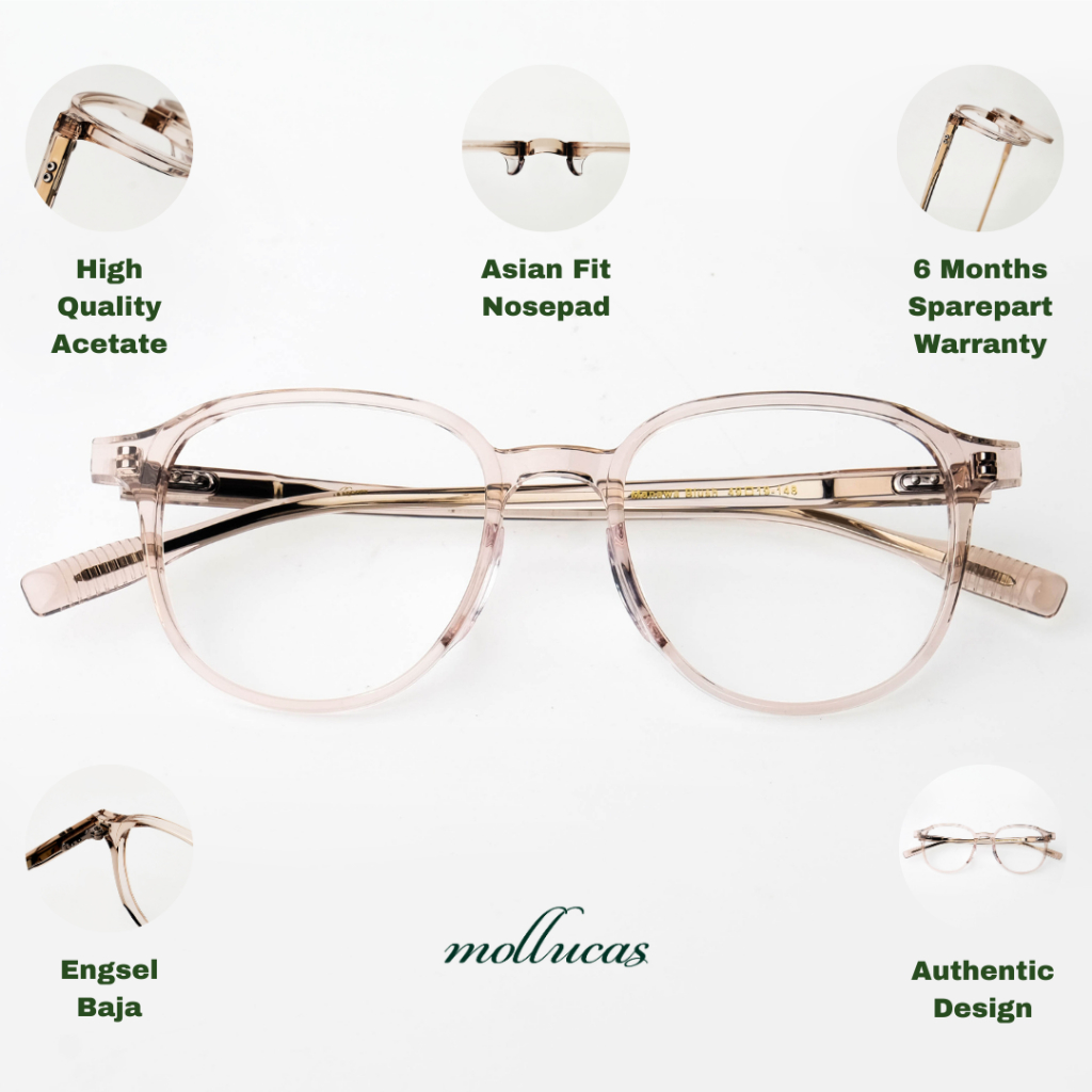 Jual Mollucas - Mollucas Manawa C4 Blush- Frame Kacamata - Pria/Wanita ...