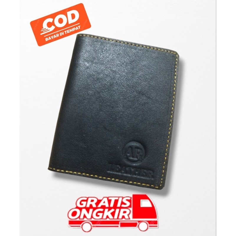 Jual dompet kulit asli model lipat berdiri AR leather | Shopee Indonesia
