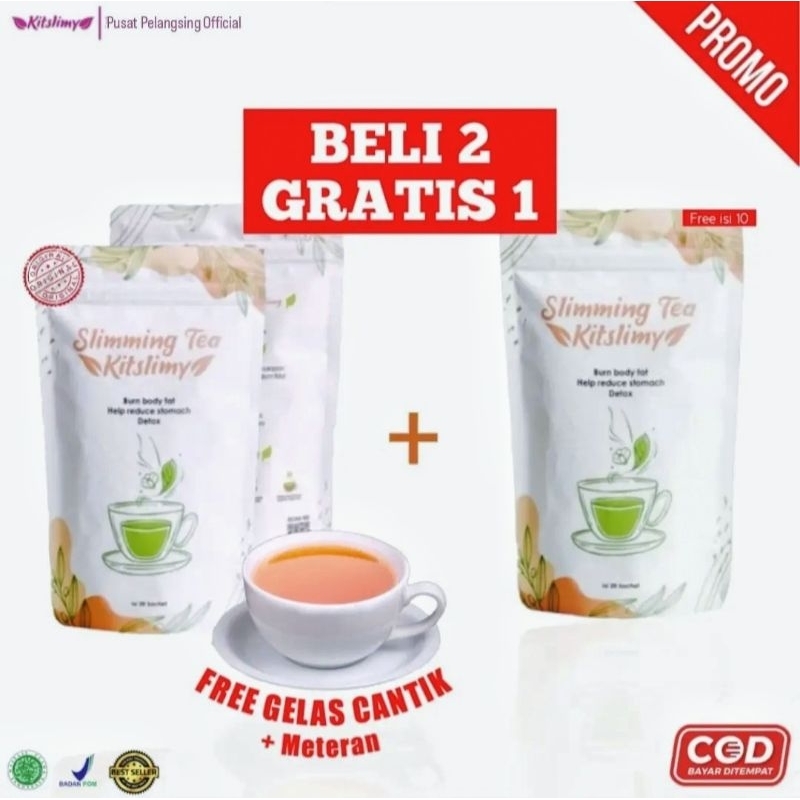 Jual New - Teh Pelangsing Badan | Diet Kitslimy Slimming Tea Penurun Berat Badan Ampuh Aman ...