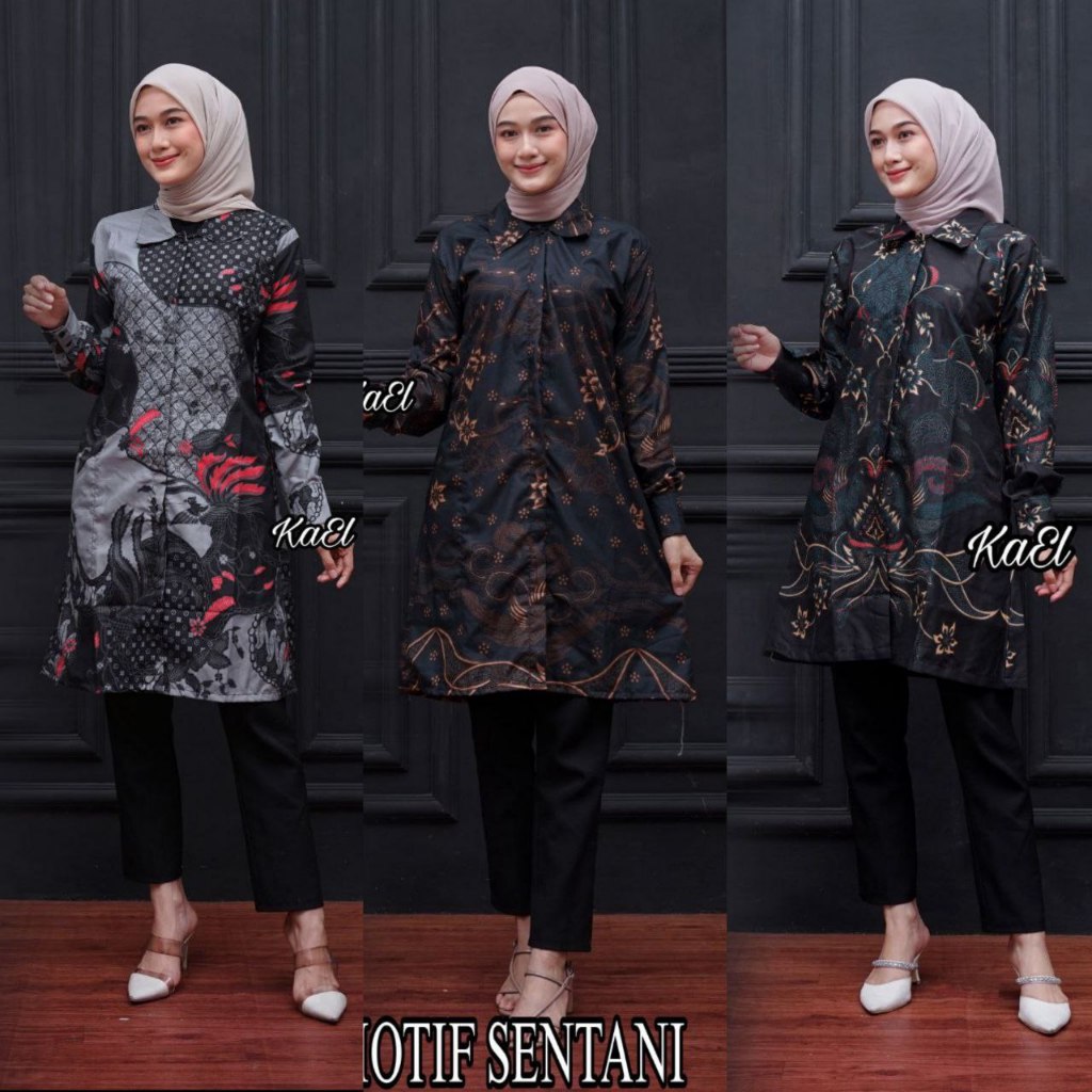 Jual Tunik Batik Wanita Jumbo Big Size Ld 120cm Modern Terbaru Tunik