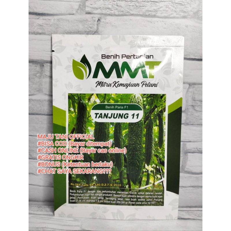 Jual Benih Bibit Pare Paria Tanjung 11 F1/ Tipe Jumbo (Daging Tebal ...