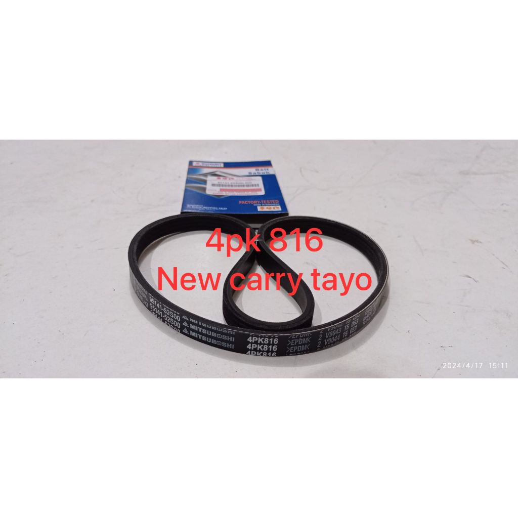 Jual Fan belt van belt rib tali kipas v belt Tipe OEM 4pk 816 new carry tayo 95141-52S00 ...