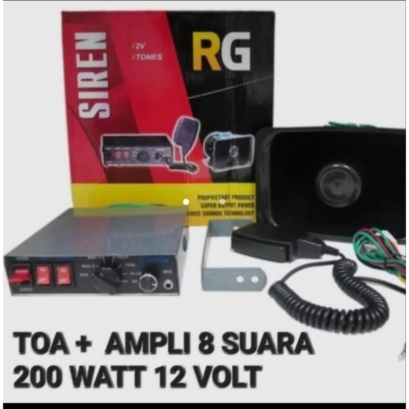 Jual TOA AMPLI 200 WATT 7 SUARA | Shopee Indonesia