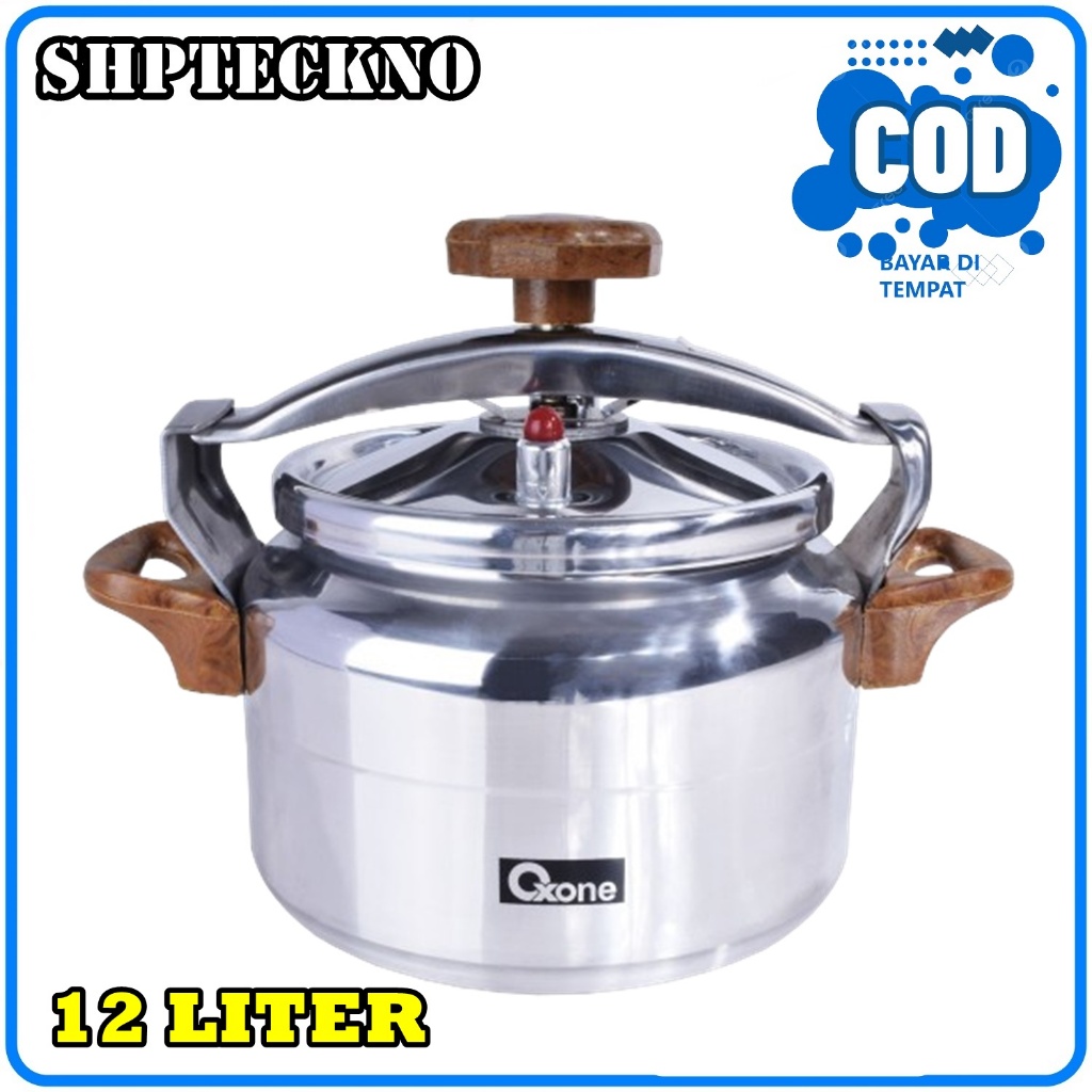 Jual OXONE OX2012 Presto Panci Daging Alumunium Pressure Cooker 12L BERGARANSI | Shopee Indonesia