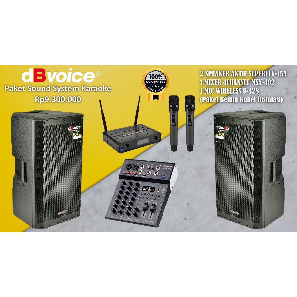 Jual Paket 2 Sound System Karaoke Professional Full dBvoice ORIGINAL ...