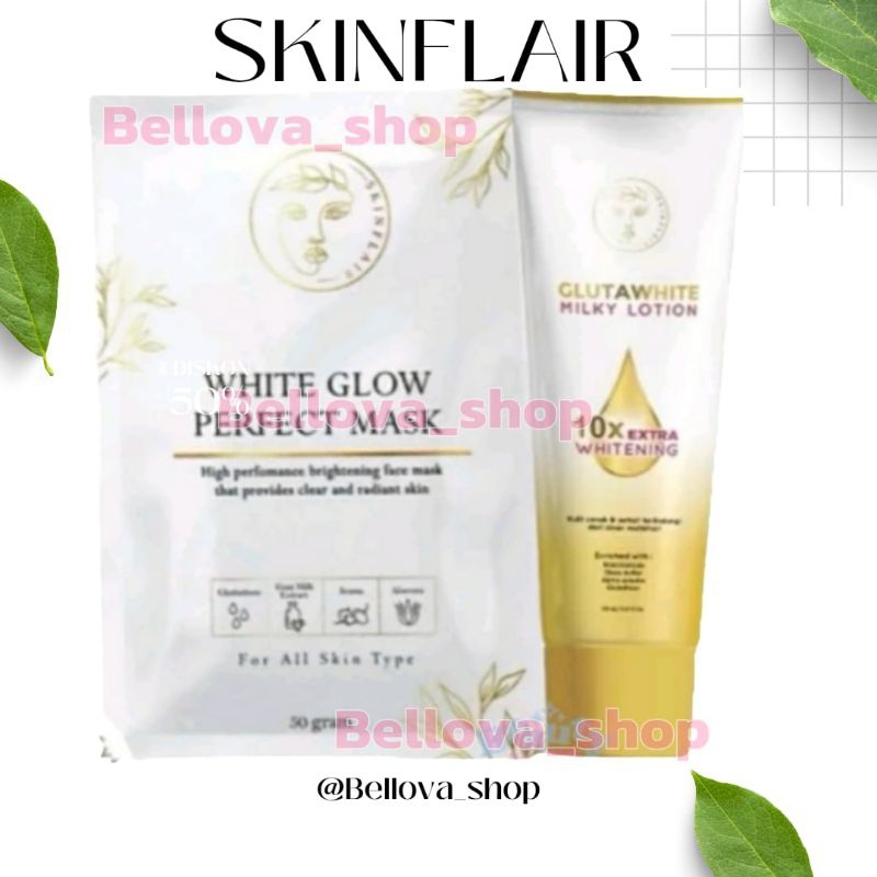 Jual (BELLOVA) SKINFLAIR WHITE GLOW PERFECT MASK SKINFLAIR / ANTI ...