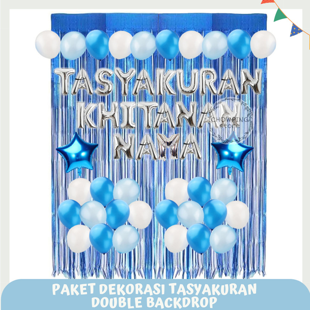 Jual Paket Dekorasi Balon Backdrop Acara Tasyukuran Khitanan Sunatan ...
