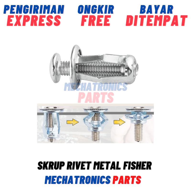 Jual Skrup Rivet Metal M5 x 25mm M4 x 25mm M6 x 25mm Sekrup Plat Baut Mur Drat Jack Nut | Shopee ...