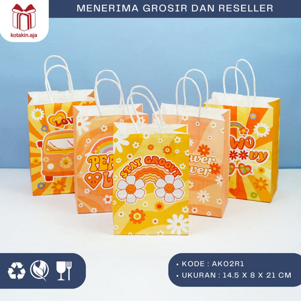 Jual Paper Bag Kraft / Paper bag Ultah / Paper Bag Kartun / Tas Kado ...