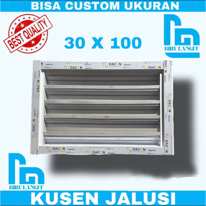 Jual VENTILASI UDARA ALUMUNIUM JALUSI 100x30 (bisa custom ukuran ...