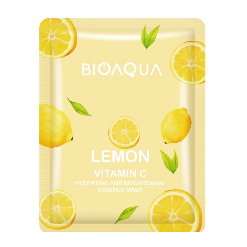Jual BIOAQUA Sheet Mask Lemon - Hydrating Essence Face Mask Brightening Moisturizing Skin Care ...