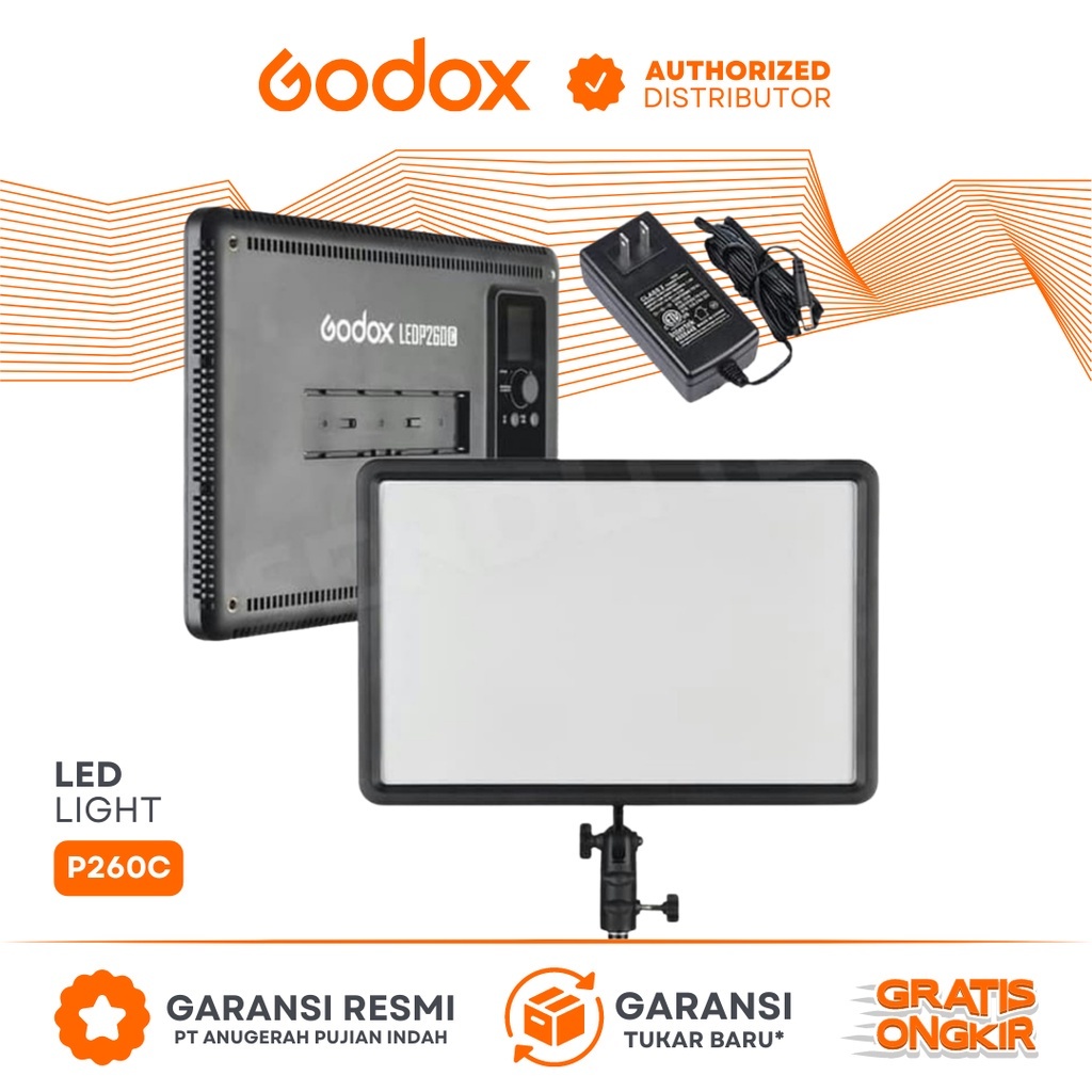 Jual P260C + Tas ( Tanpa Stand ) - Godox Led P260C Bi-color Video ...