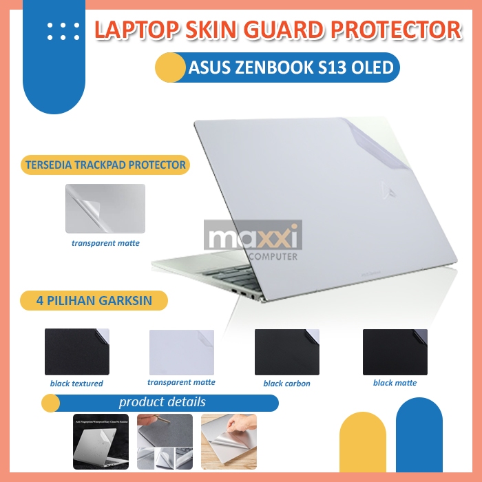 Jual Asus Zenbook S13 13 13" Inch Oled UM5302TA Garskin Pelindung Body ...
