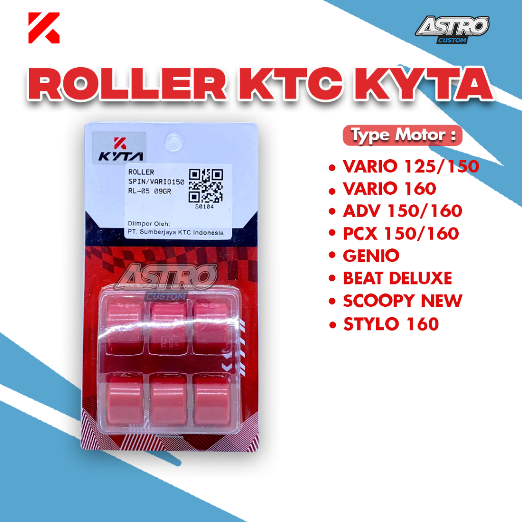 Jual Roller KTC KYTA Beat Deluxe Beat Street New Scoopy New Genio Kytaco Roler Racing Per Rumah ...