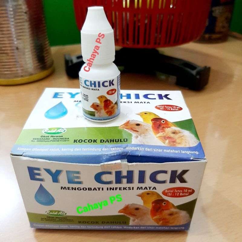 Jual Eye Chick 10 ml obat mata Unggas (1 ktk = 12 botol) | Shopee Indonesia