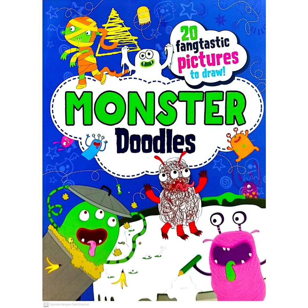 Jual Monster Doodles Monster Colouring Icky Sticky Sticker Book ...