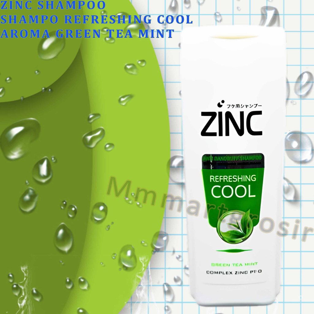 Jual Zinc / Shampoo Refreshing Cool / Shampoo Aroma Green Tea Mint ...