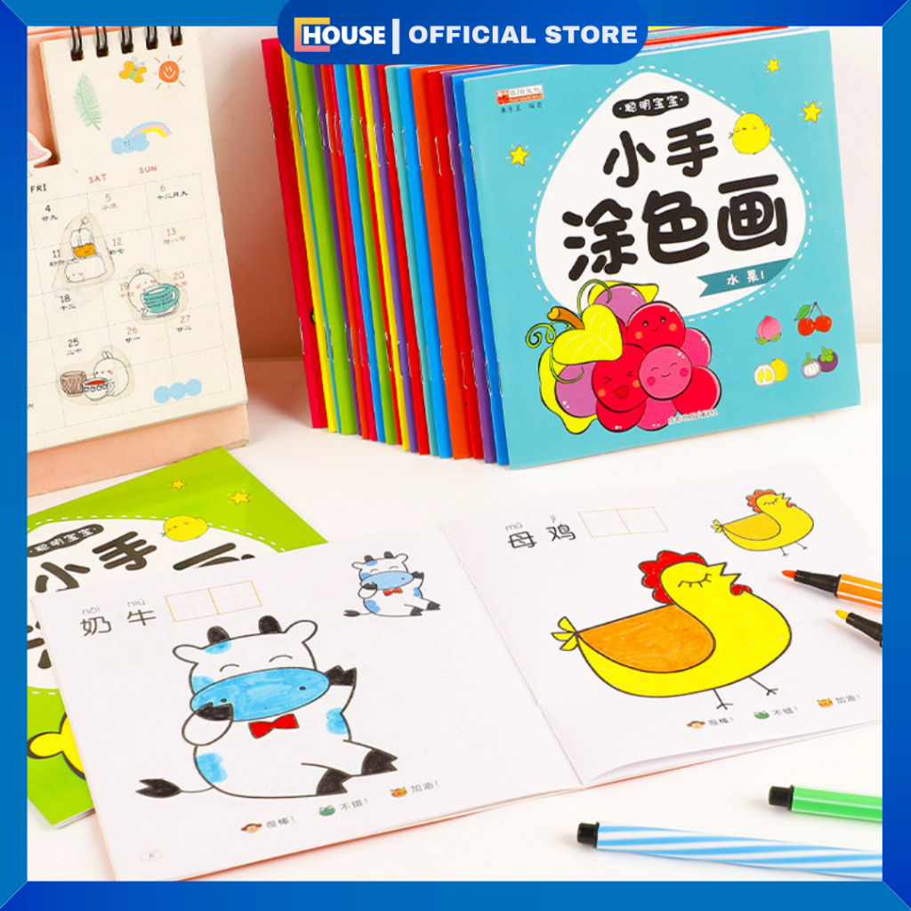 Jual Children Coloring Book / Buku Mewarnai Anak 10 Lembar Kertas ...