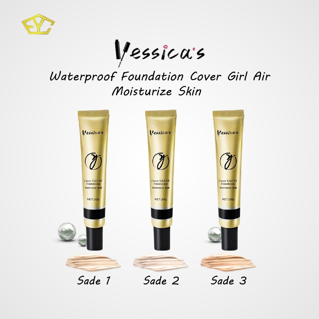 Jual READY Yessica Waterproof Foundation Cover Girl Air Moisturize skin ...