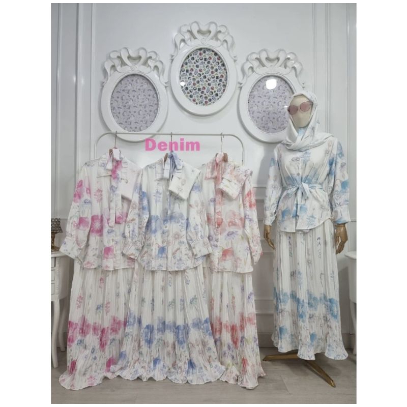 Jual Set Rok Plisket by Meijiwang | Shopee Indonesia