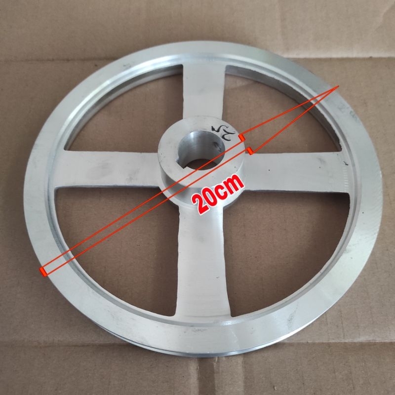 Jual Pulley 20cm A1 Diameter as 12 14 15 16 17 18 19 20 22 24 25 1 inch ...