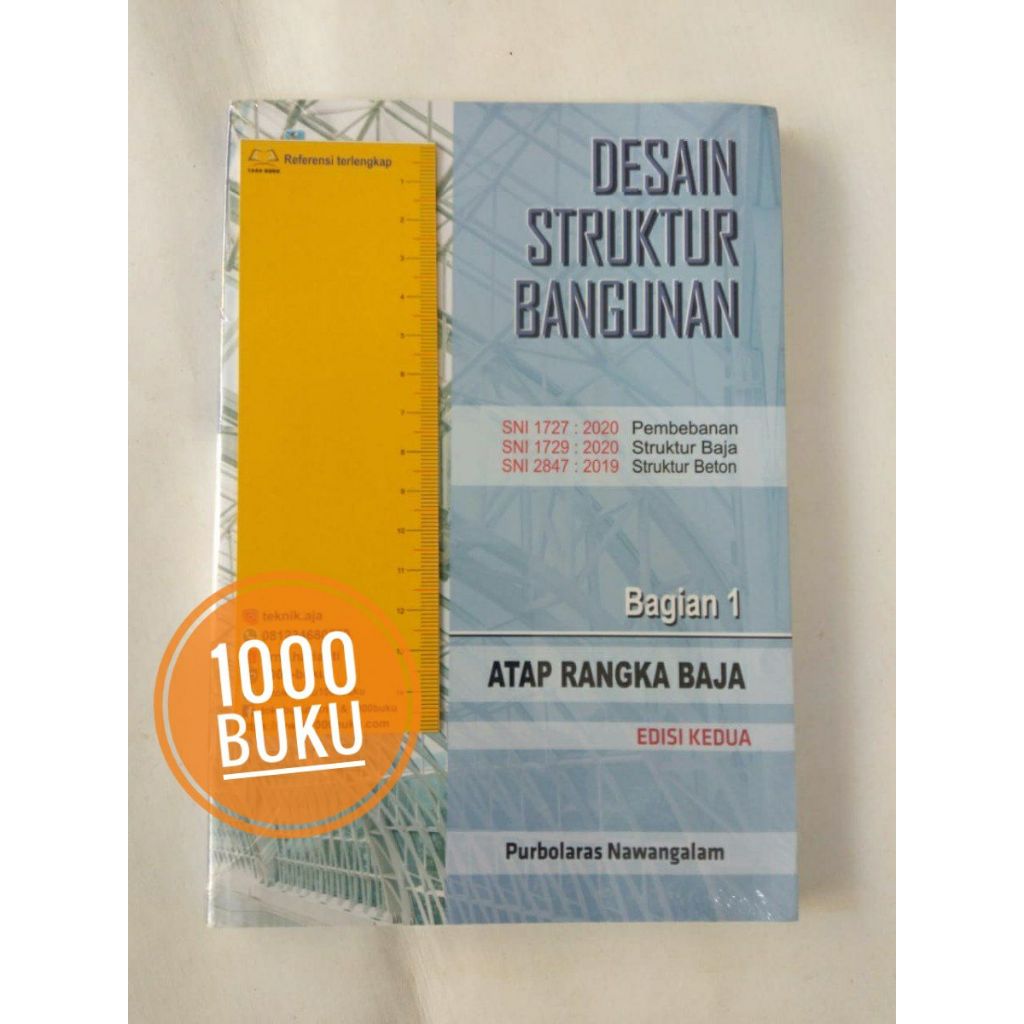 Jual Buku teknik sipil desain struktur bangunan atap rangka baja sesuai ...