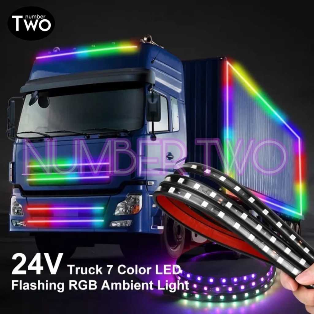 Jual Lampu Led Rgb Drl Strobo 24volt 240cm Truk / Bus Sein Running ...