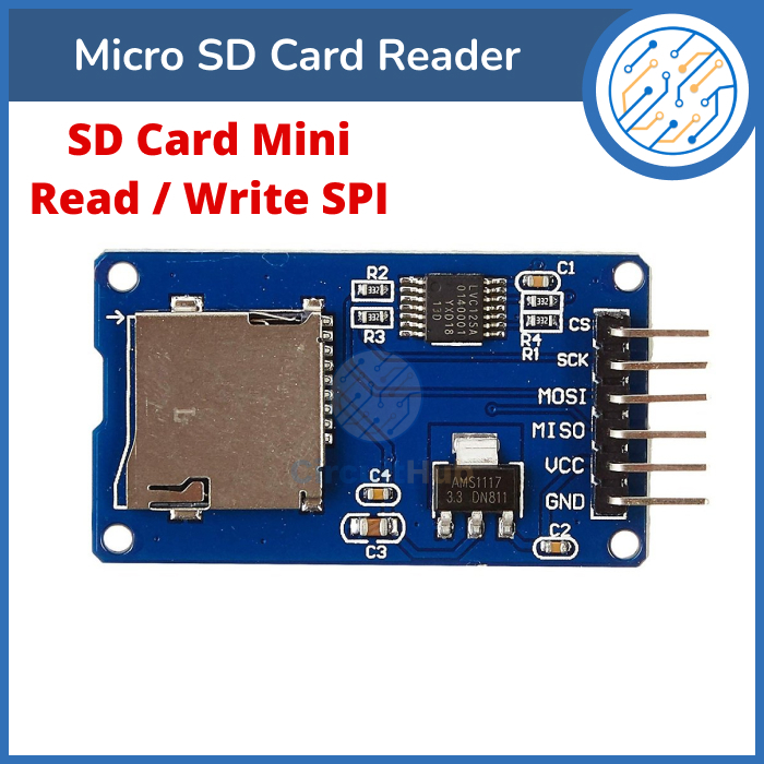 Jual Modul Micro SD Card Mini TF read / write SPI - module mikro sd ...