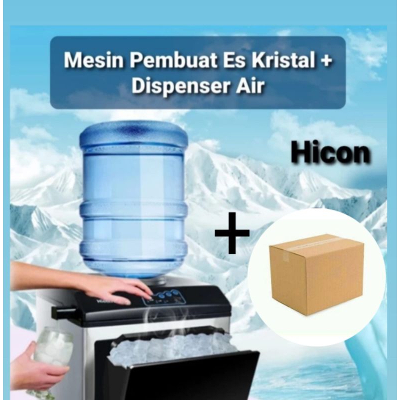 Jual Mesin Pembuat Es Batu Kristal Hicon Dispenser Air Ice Maker Cube ...