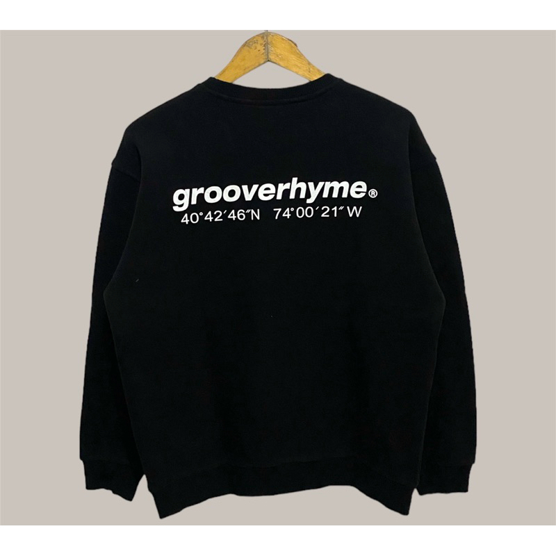 Jual Sweatshirt Crewneck Grooverhyme Signature Backhit Logo Original ...