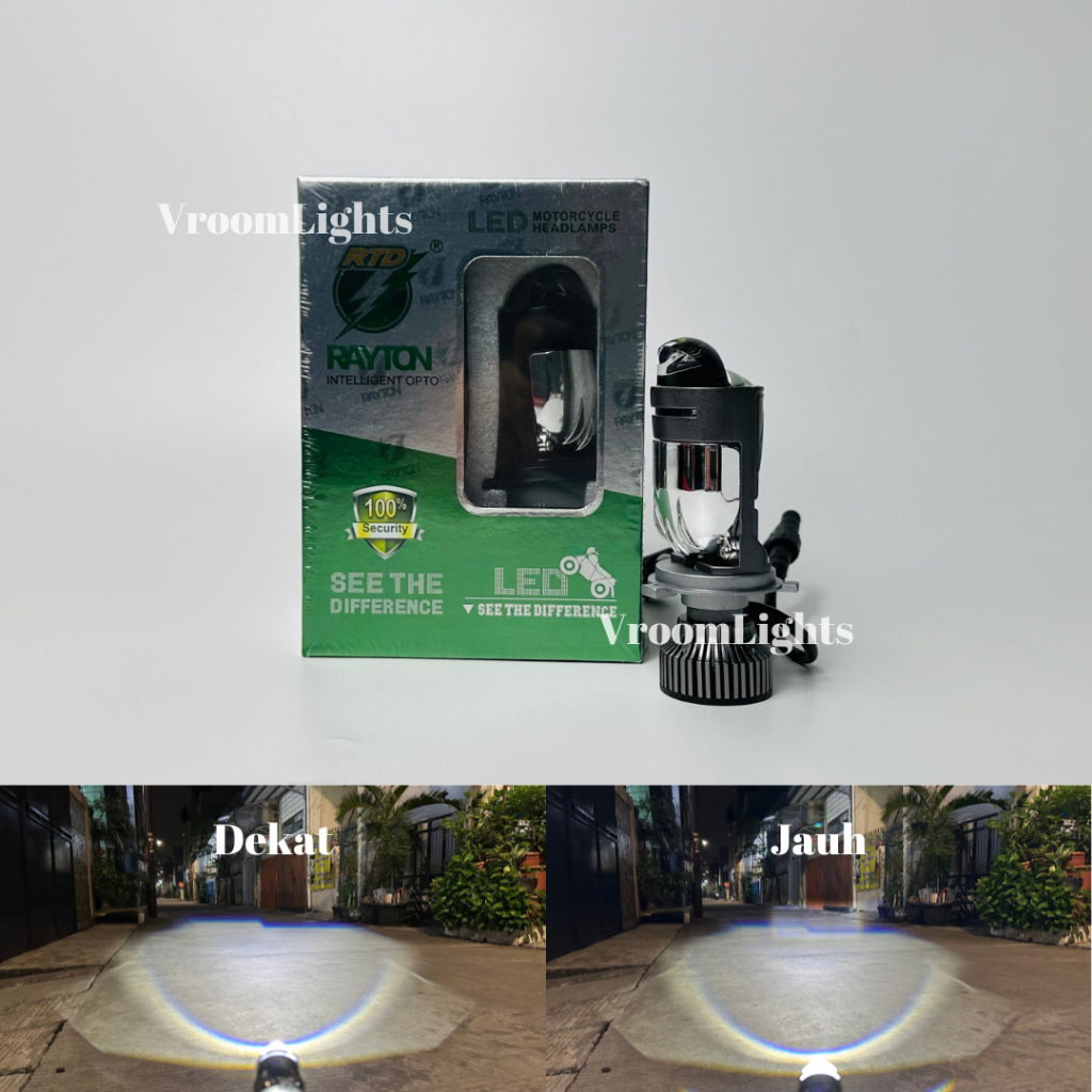 Jual Lampu Utama RTD M01K Original RTD Rayton H4 Mini Projector Cut Off ...