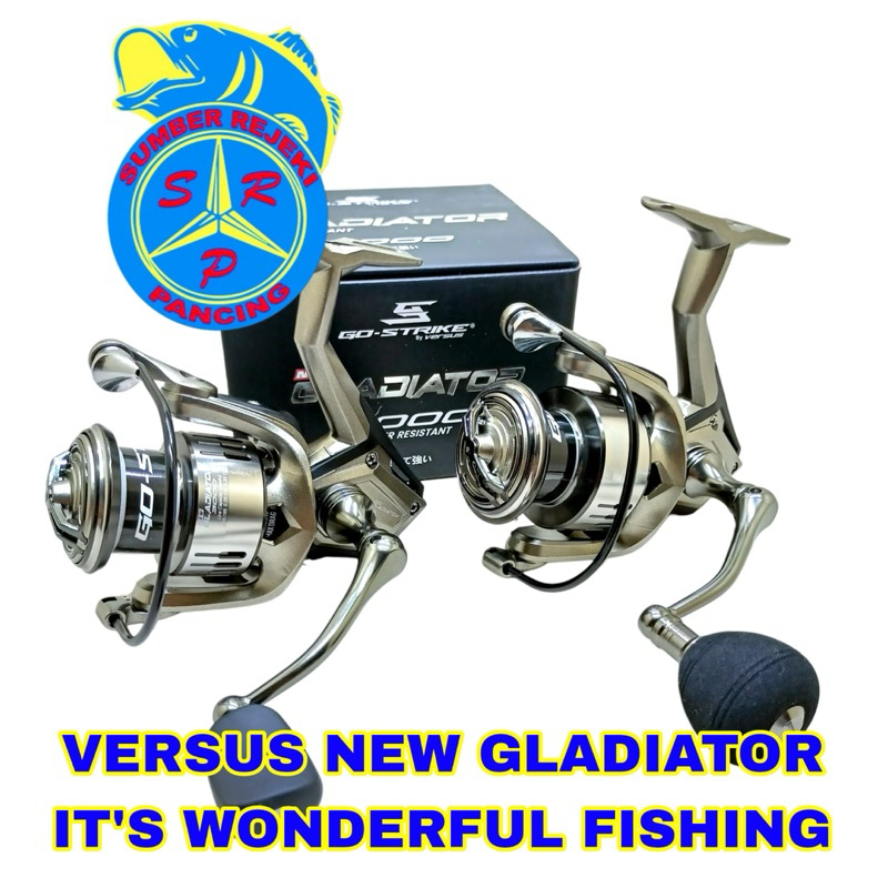 Jual Reel Versus gladiator new 1000 2000 3000 4000 6000 power handle ...