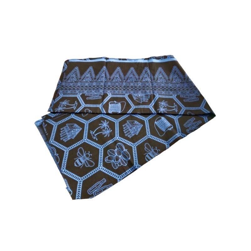 Jual BAHAN BATIK BADUY/LEBAH BIRU / KAIN PANJANG BADUY BIRU MOTIF ...