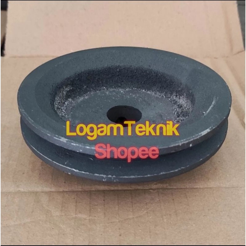 Jual Puli pulley besi cor B1 - 5 inch as 16 17 18 19 20 22 24 25 28 30 ...