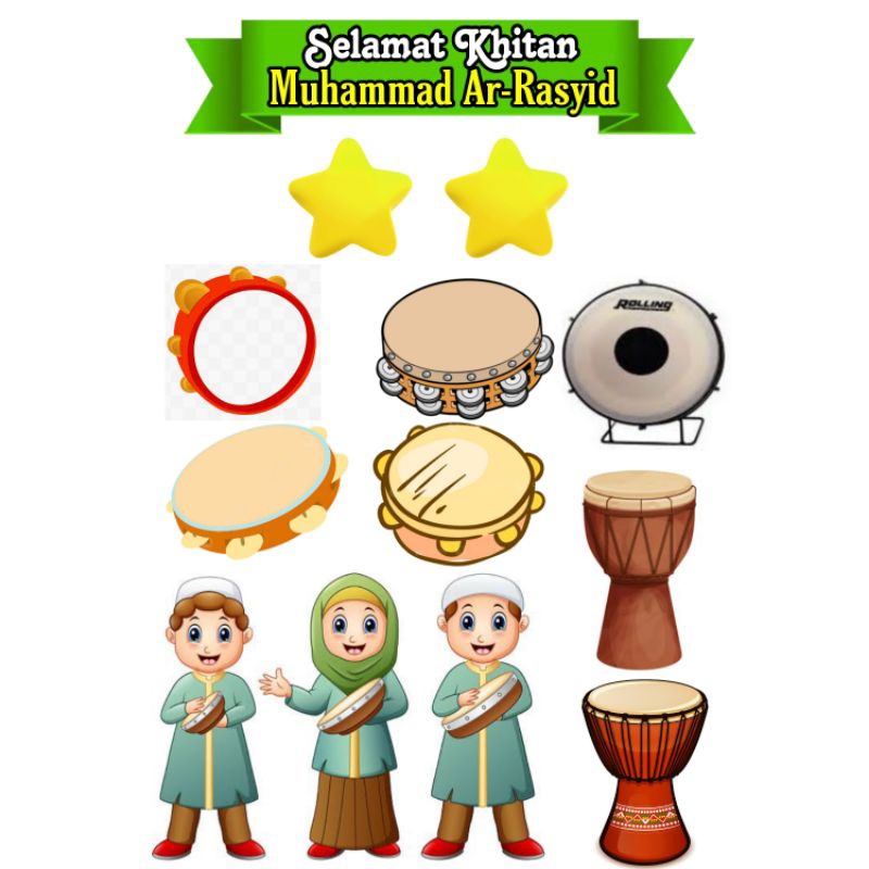 Jual Topper cake kue anak soleh mesjid mengaji free nama dan ucapan ...