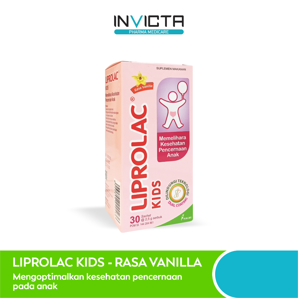 Jual Liprolac Kids Rasa Vanilla - Box @ 30 Sachet / Pack @ 10 Sachet ...