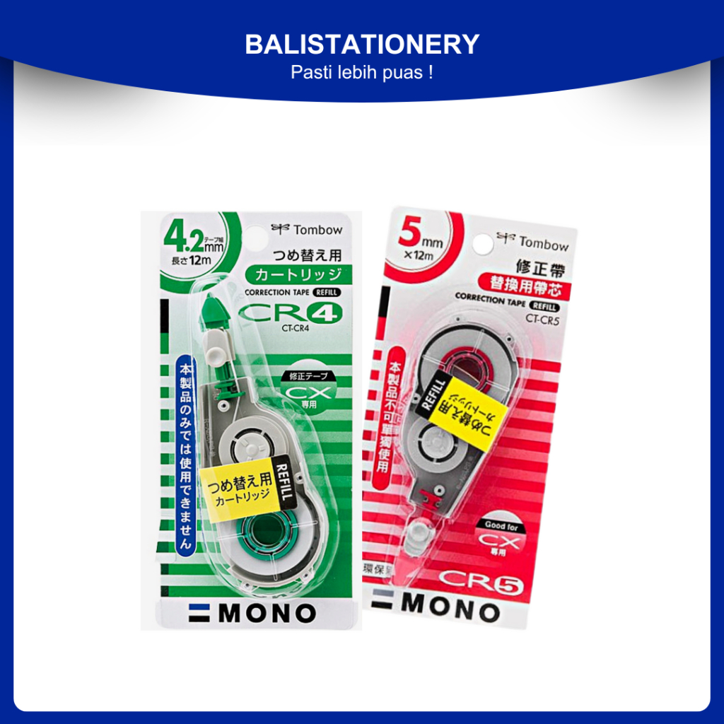 Jual Tombow Refill Correction Tape Tombow CT-CR Series Tip-Ex CR4 CR5 CR6 | Shopee Indonesia