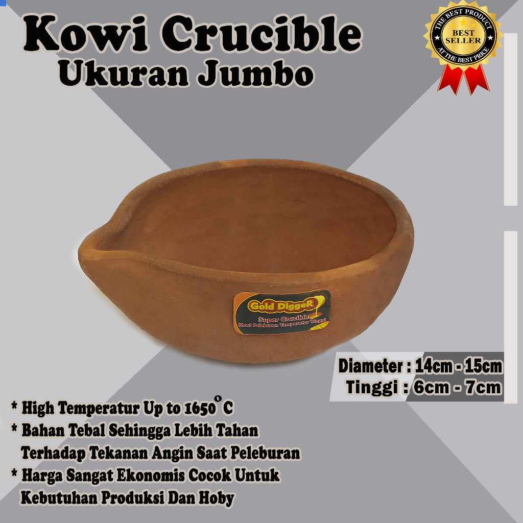 Jual Kowi Krusibel jumbo dan tebal crucible | Shopee Indonesia
